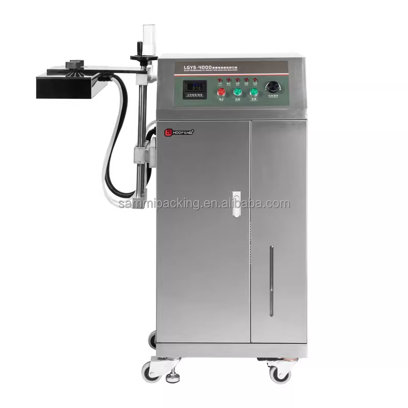 High Quality Automatic Floor Type Continuous Induction Sealing Machine Induction Heat Sealer for Small Plastic Bottle