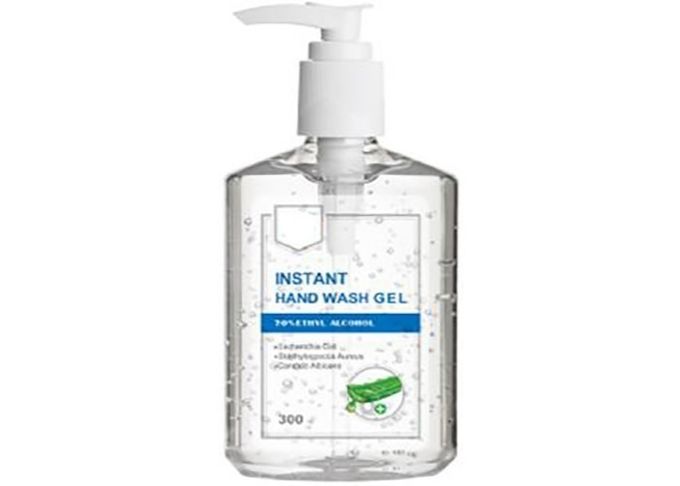 Sanitizer anti-bacteriano transparente 0 da mão dos adultos