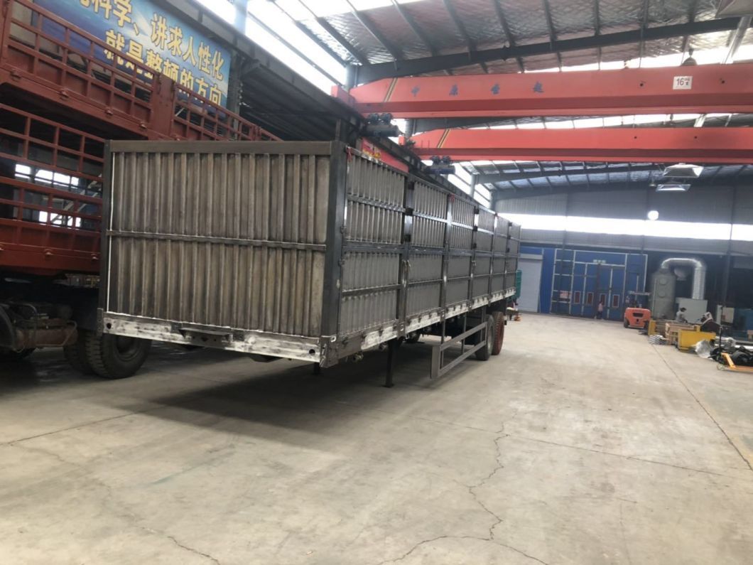 Box Semi Trailer with Flatbed Trailer and Enhanced Safety Features