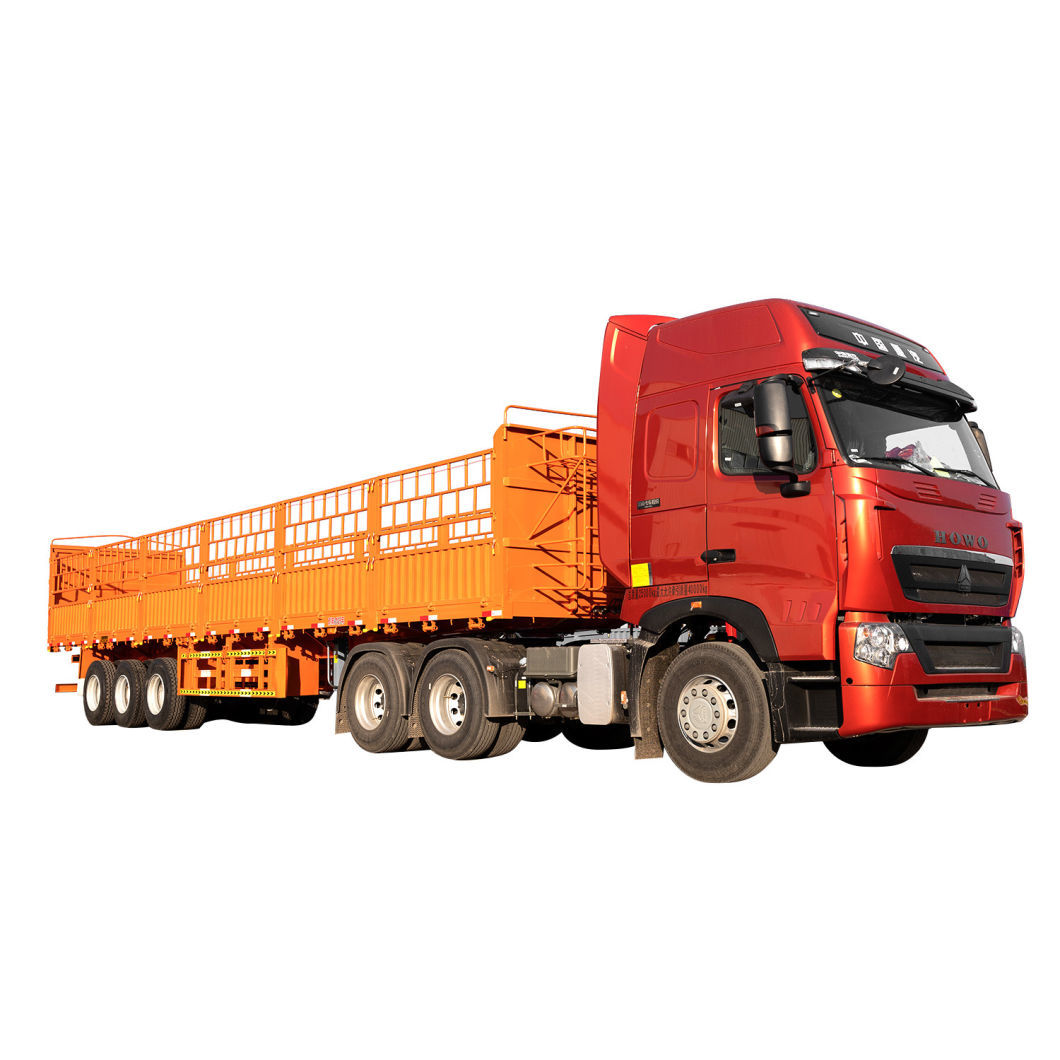 Factory Price Good Condition 3 Axles 50t Bulk Fence Stake Semi Trailer Stake Truck Trailers for Sale