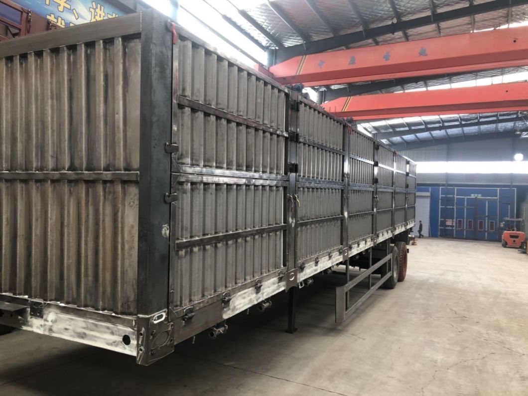 Three-Axle Load Capacity 30 Tons Box-Type Warehouse Gate Semi-Trailer