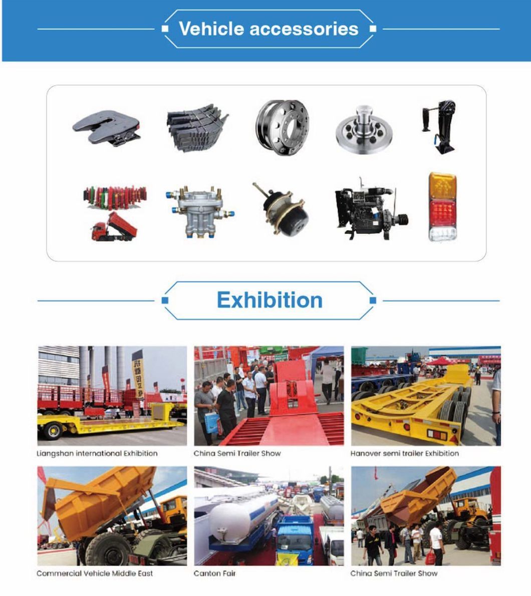 Factory Price Bed Semi Truck Trailer Shipping Container Chassis Trailer Flatbed Trailer