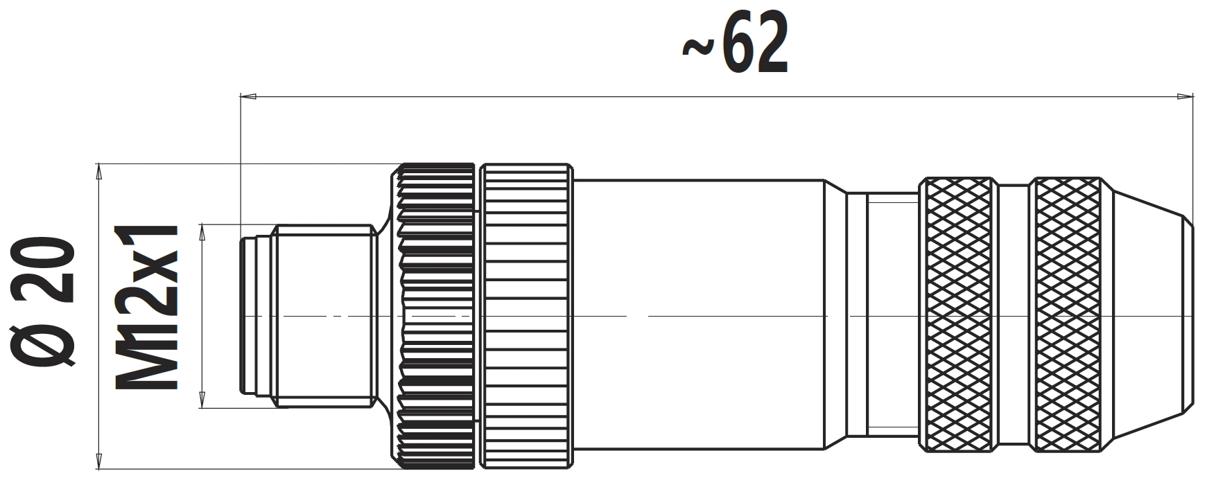 M12 Metal Field-Wireable Connector
