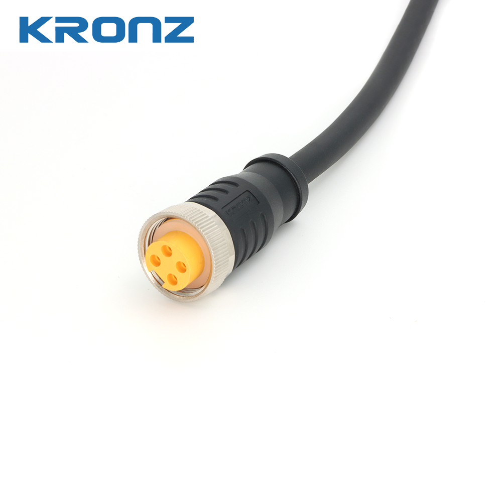 7/8 inch waterproof circular connector front view