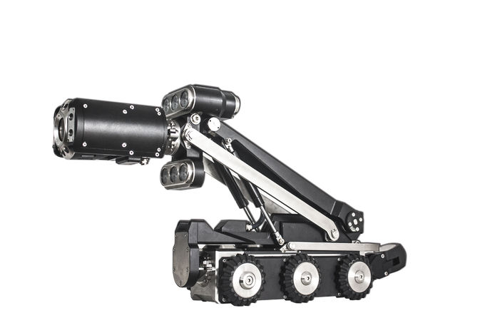 Macchina fotografica principale sotterranea di ispezione del tubo di alta definizione TVS-15, robot dell'attrezzatura di ispezione del tubo per fognatura del CCTV