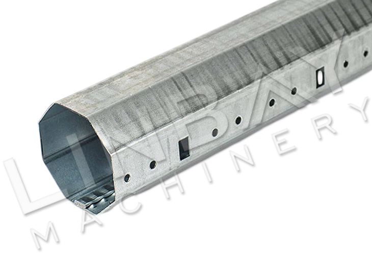 Rolo octogonal galvanizado automático do tubo da estrutura de aço do ferro fundido que forma a máquina