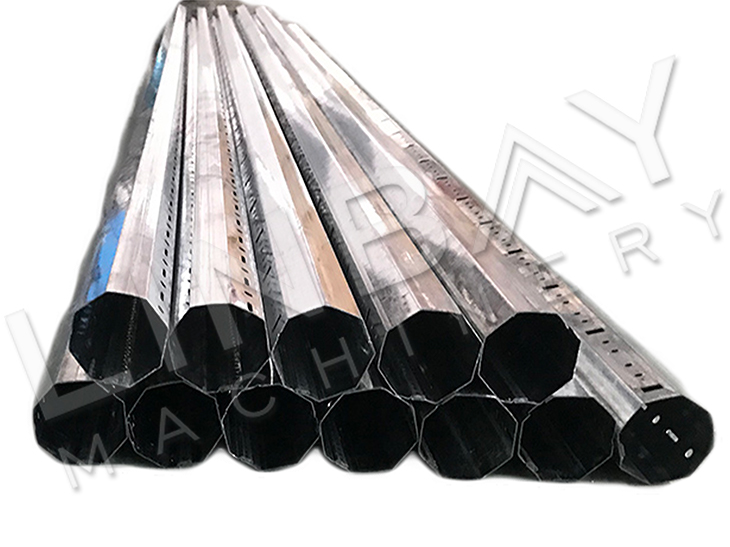 Rolo octogonal galvanizado automático do tubo da estrutura de aço do ferro fundido que forma a máquina