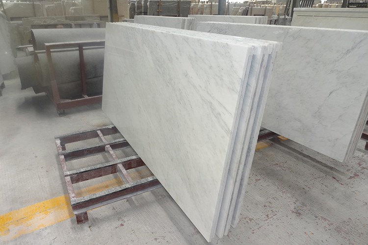 Edging full bullnose Oriental White Marble Countertop