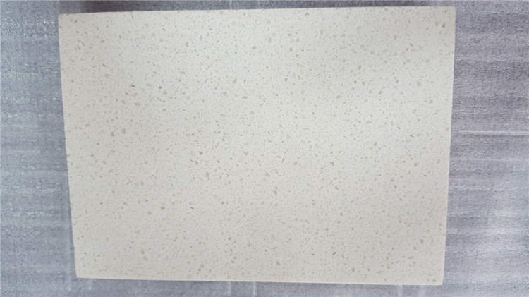 Pietra artificiale del quarzo di colore bianco della sabbia per il prezzo dei controsoffitti