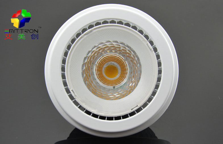 Anodizzata Slivery della PANNOCCHIA AR111 delle lampadine del punto della sala 12W 45° LED, GU53 luce del punto LED