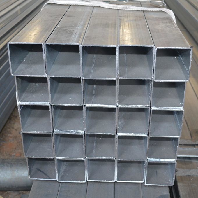 Il produttore 700*700 ha galvanizzato il tubo d'acciaio della metropolitana d'acciaio rettangolare del quadrato per la serra 0