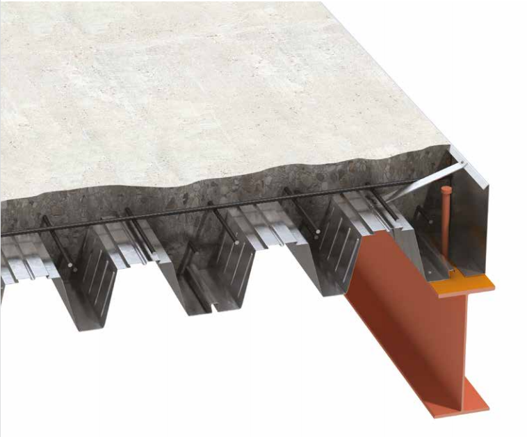Application de decking en métal