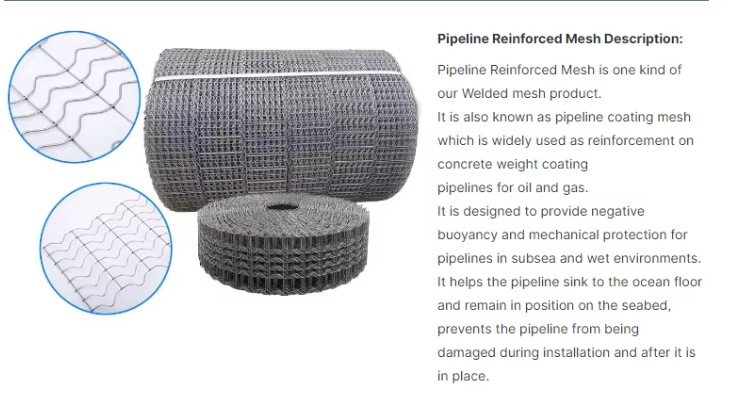Close-up view of welded wire mesh structure