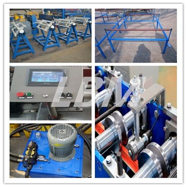 Tipo arriba hidráulico gris rollo del corte del color del obturador de la puerta que forma diseño 2018 automáticos de la máquina por completo el nuevo