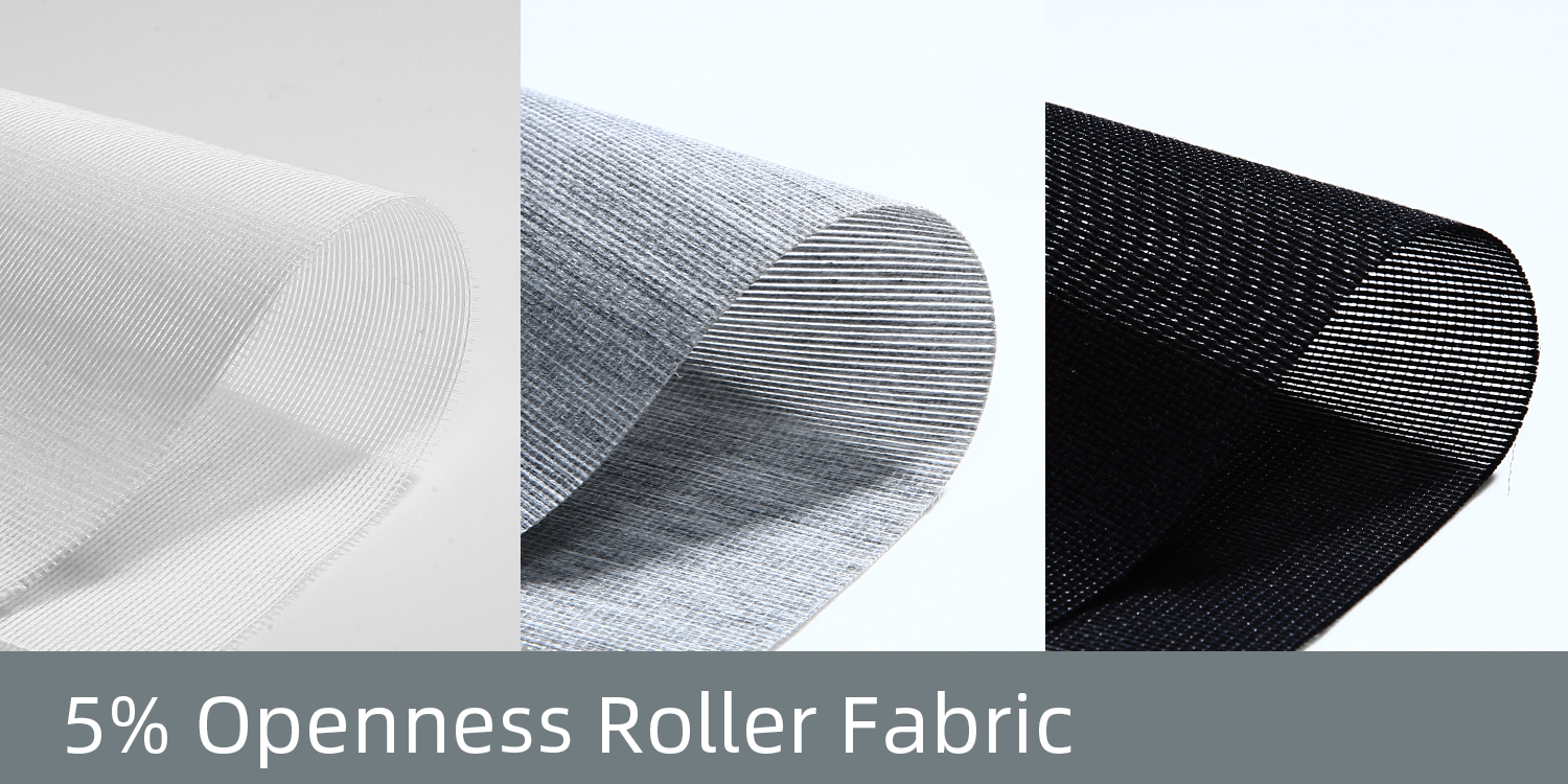 Polyester PVC Openness 4% Roller Blind Fabric Sunshade Solar Screen Sunscreen Fabric 5