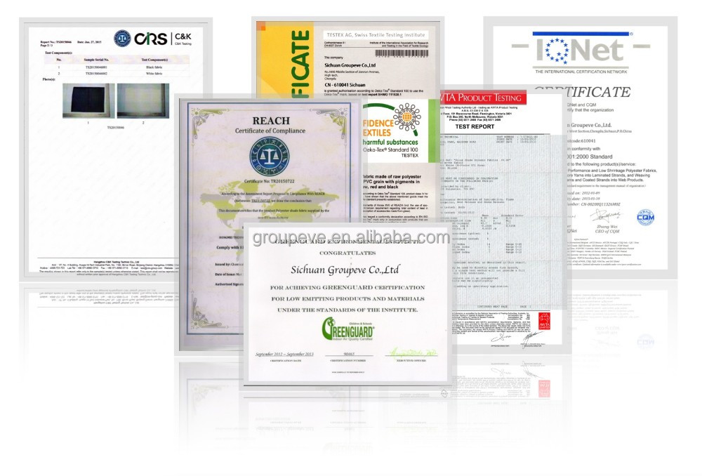 Polyester PVC Openness 4% Roller Blind Fabric Sunshade Solar Screen Sunscreen Fabric 10