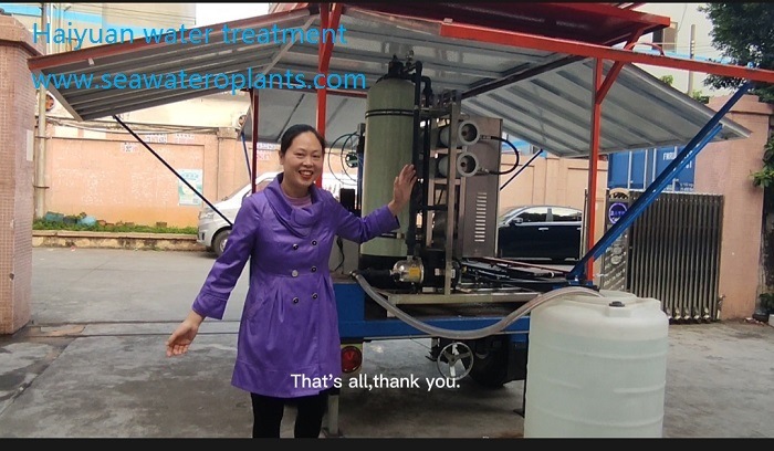 Mobile Reverse Osmosis System Filtration Trailer Mobile Water Filtration Unit Mobile Water Filtration System