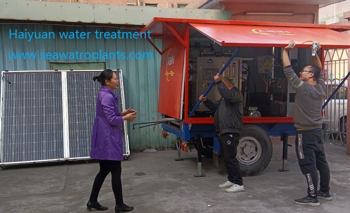 Mobile Reverse Osmosis System Filtration Trailer Mobile Water Filtration Unit Mobile Water Filtration System