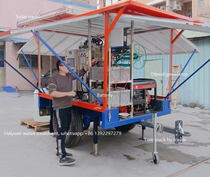 Mobile Reverse Osmosis System Filtration Trailer Mobile Water Filtration Unit Mobile Water Filtration System