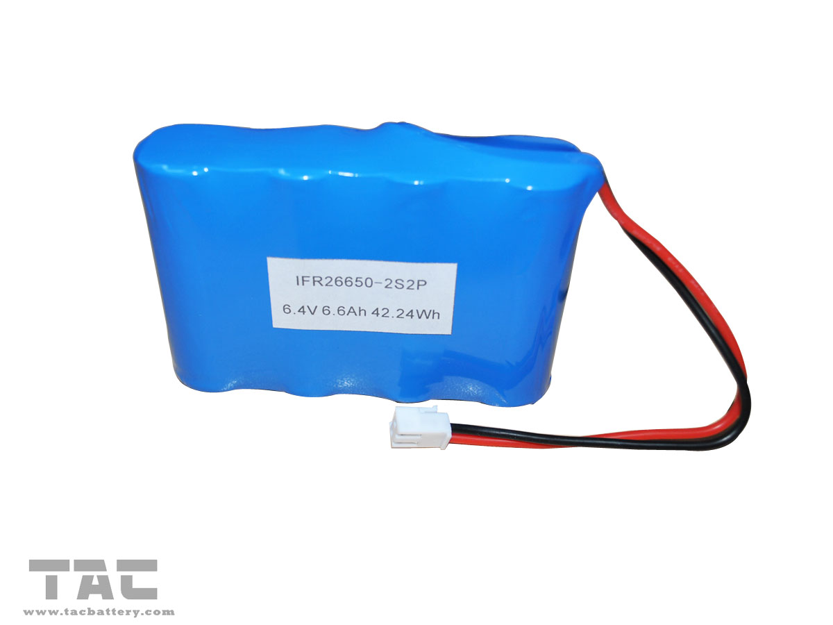 Pacchetto della batteria della batteria solare 6.6Ah 6.4V LiFePO4 per il prodotto solare