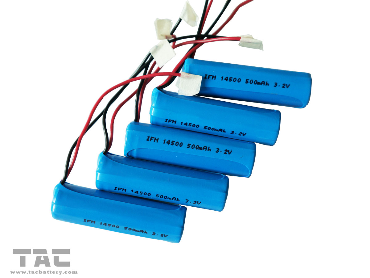 14505道のスタッドのためのワイヤーが付いているAA 3.2V LiFePO4電池のパック