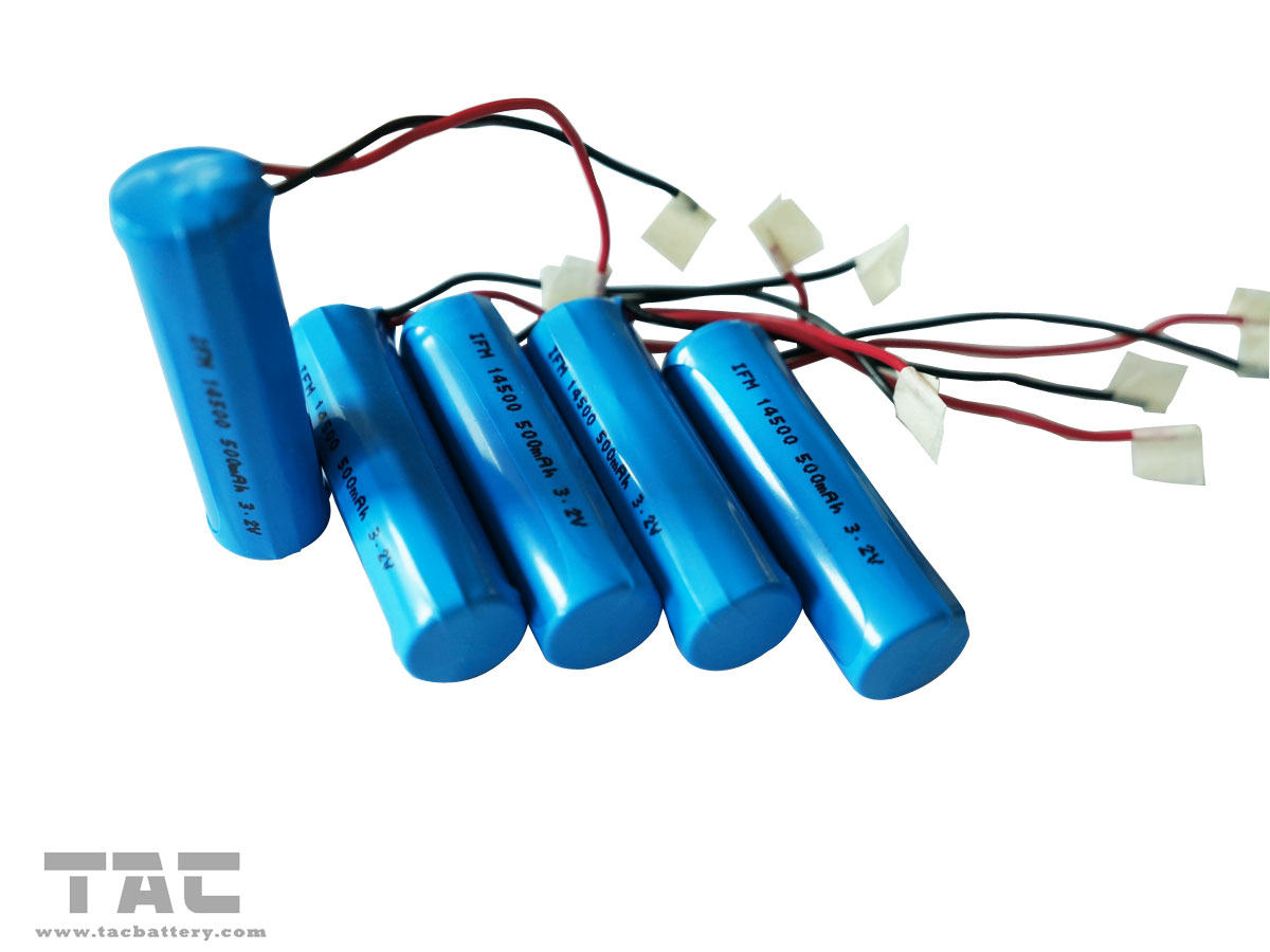 14505道のスタッドのためのワイヤーが付いているAA 3.2V LiFePO4電池のパック
