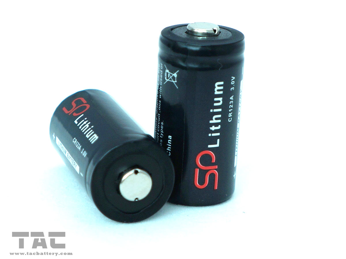 Batería primaria larga del litio Li-MnO2 de la vida de ciclo 3.0V CR123A 1300mAh TAC