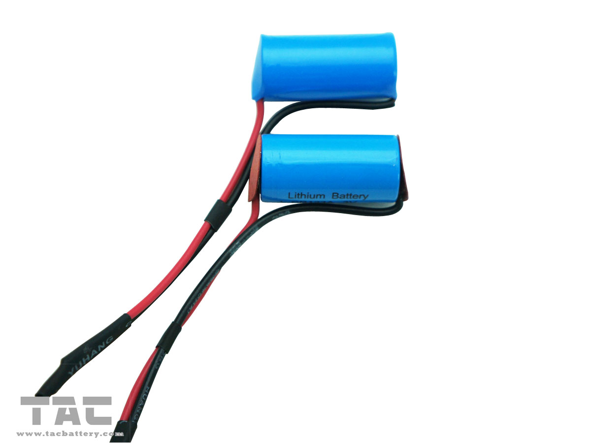 ワイヤーが付いているNon-rechargeable 3.0V CR123A 1300mah李Mn電池