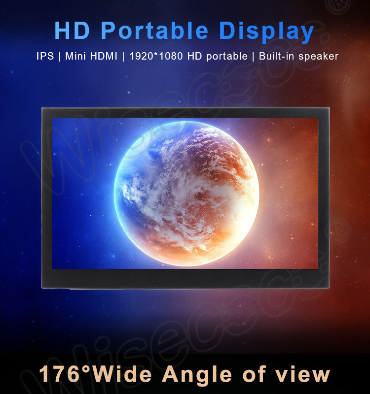 1920x1080 LCD 모듈 15.6 인치 휴대용 모니터 usb 타입-c 연결기 동기화는 휴대폰으로 디스플레이합니다