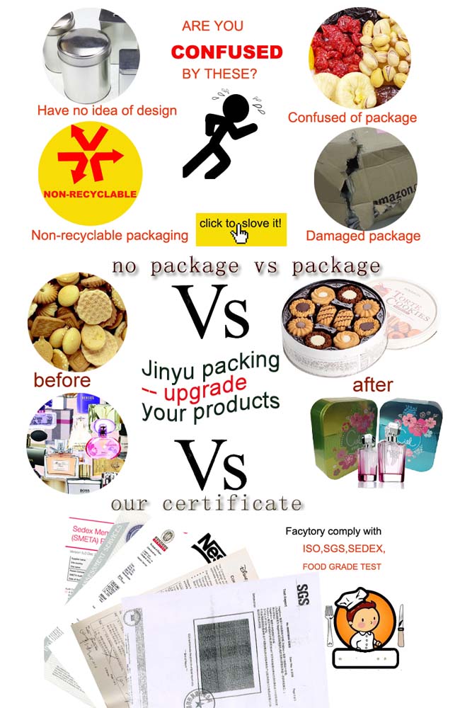 2つのデッキのトランプの陳列ケースの錫箱