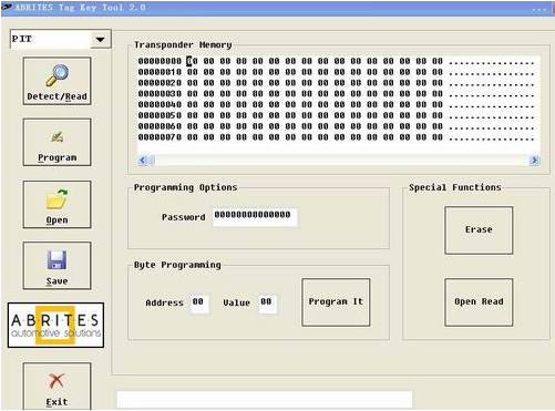 Écran de logiciel