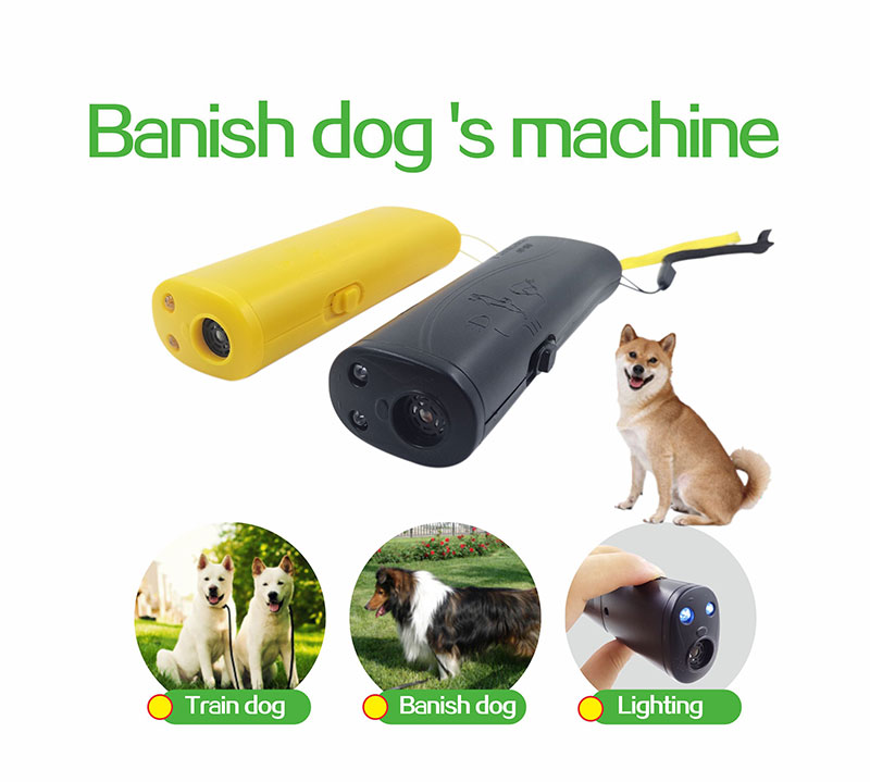 3 en 1 instructor ultrasónico de descortezamiento anti del dispositivo de entrenamiento del reflector del perro casero de la corteza de la parada proscriben el entrenamiento con el envío del descenso de la luz del LED