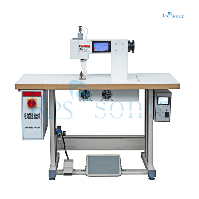 macchina per cucire ultrasonica di 35Khz 800w Digital per vestiario di protezione 0