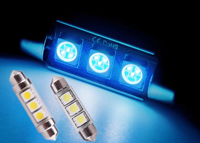 Luz conduzida durável da matrícula do OEM - interior branco azul da luz de mapa do carro
