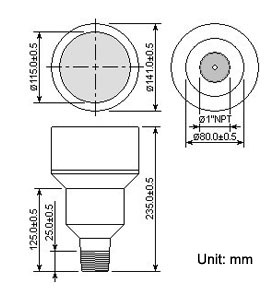 Sensor ultrassônico interurbano da coberta do PVC do transdutor da distância