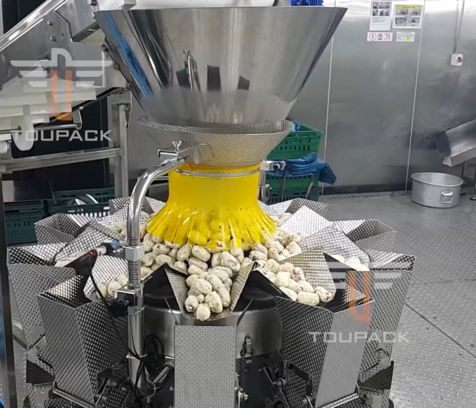 65 WPM Multihead Weigher Packing Machine 10'' Color Touch Screen 0