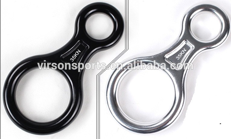 Forged aluminum climbing descender.climbing carabiner