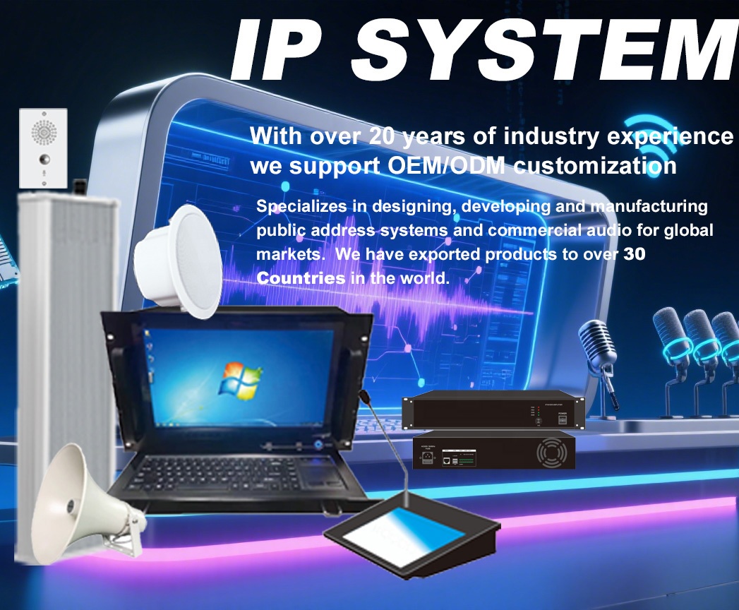 MP3 300W IP Amplifier rear panel