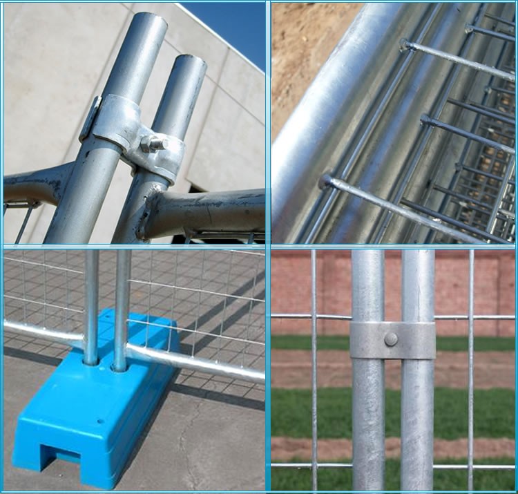 Barrière provisoire galvanisée (usine professionnelle) pour l'australie