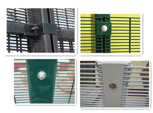 I pannelli commerciali del recinto di alta sicurezza di assicurazione, PVC hanno ricoperto il clearvu nessun recinto di salita