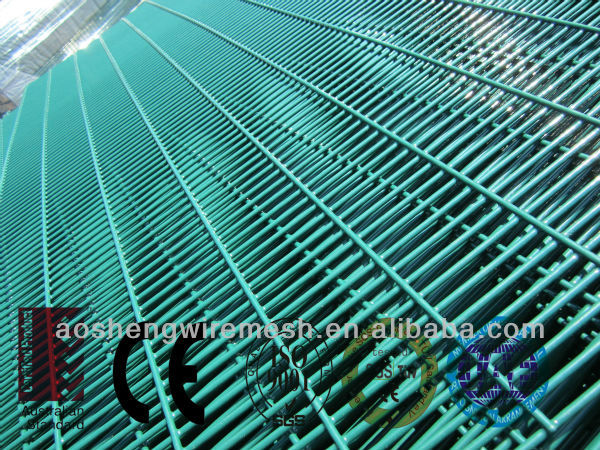 Seguridad horizontal Serried CLEARVU del alambre de la alta seguridad que cerca 76.20m m x 12.70m m