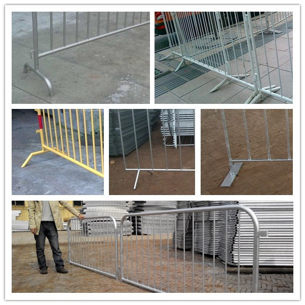 barrera modificada para requisitos particulares del control de multitudes del metal, barricadas portátiles, barreras peatonales