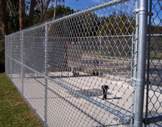 twisted end chain link fence