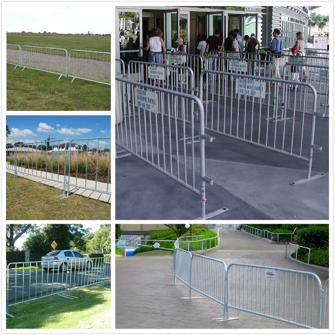 As barricadas de aço inoxidável galvanizadas da construção/usaram barreiras do controle de multidão
