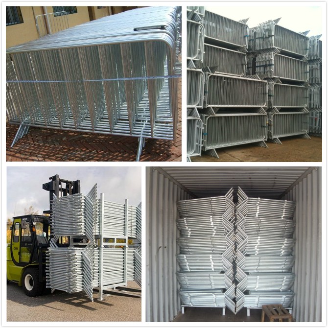 As barricadas de aço inoxidável galvanizadas da construção/usaram barreiras do controle de multidão