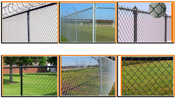 Recinto rivestito galvanizzato del collegamento a catena del recinto/PVC del collegamento a catena