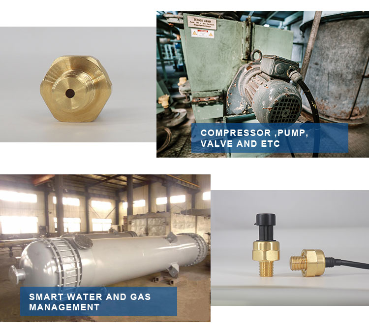 0.5-4.5V basso sensore d'ottone di pressione per la misura livellata liquida