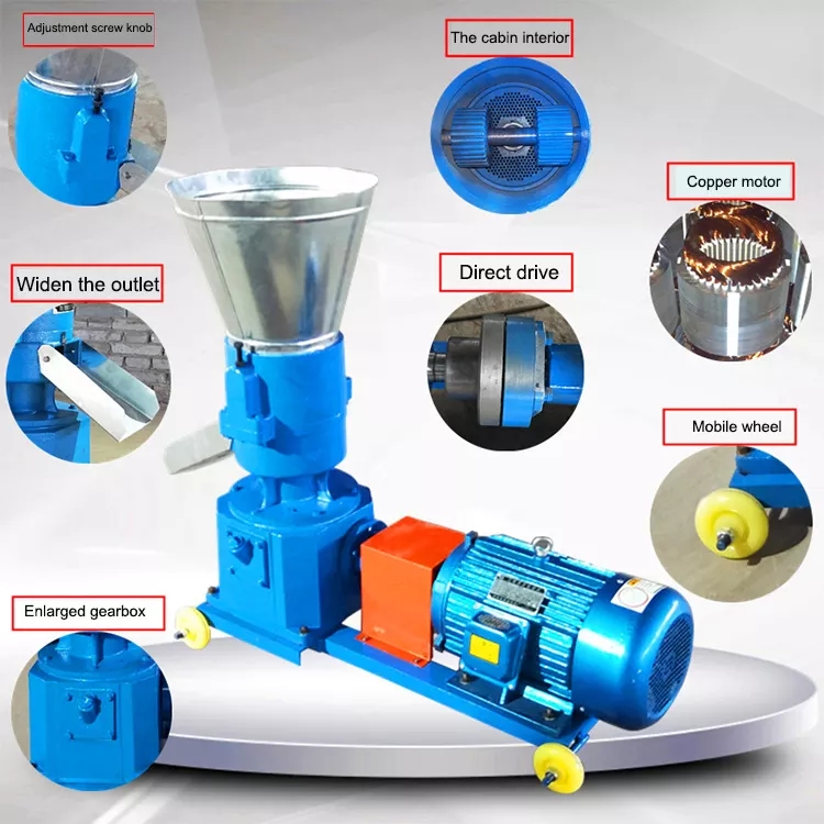 máquina de la producción de la pelotilla del pienso 80-100kg/Hour para la alimentación del ganado