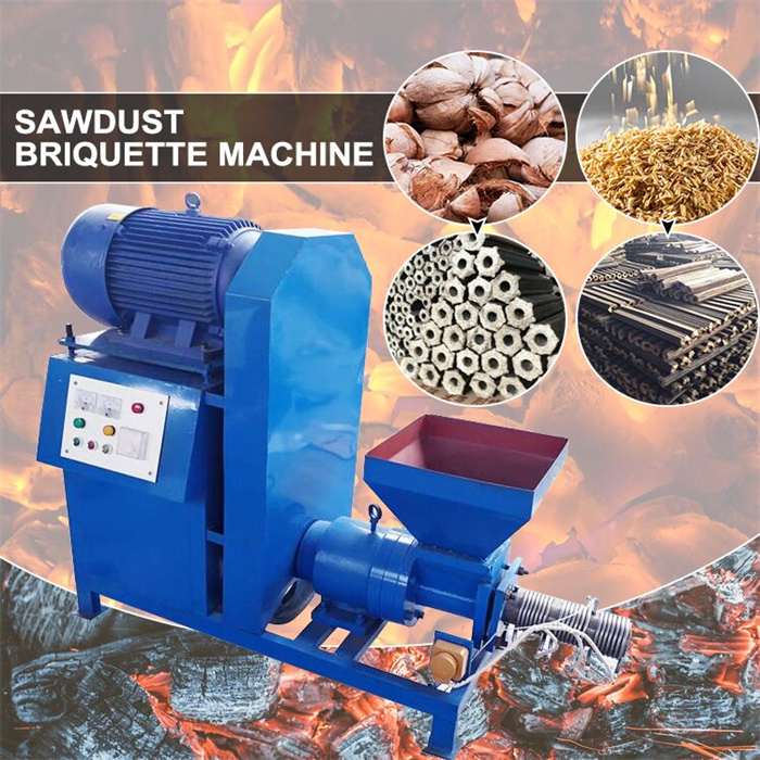 Segatura Straw Husk Charcoal Briquette Machine di Chip Brick Briquettes Press Machine di legno per Straw Briquettes