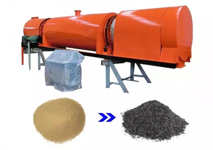 De rookloze Ononderbroken Carboniserende Houtskool die van de Carbonisatieoven het fornuis van de Machinecarbonisatie maakt
